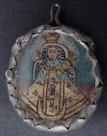 Antique 19th c. Relicario, Reliquary, Spanish Colonial